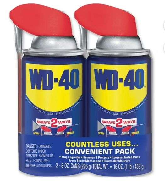 WD-40 Multi-Use Spray 2-Pack, 8 oz Cans - Metzger Property Services, LLC