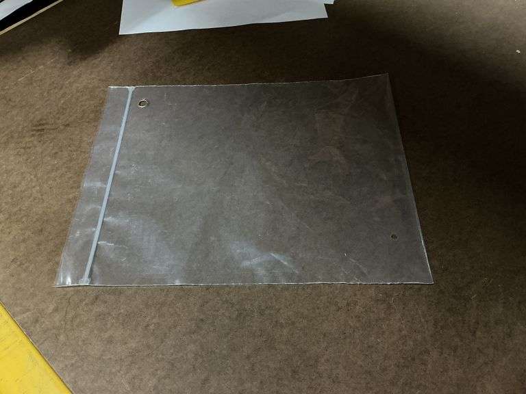 - 500 Clear Grommet bag with vent hole. 10x12x1 - Metzger Property ...