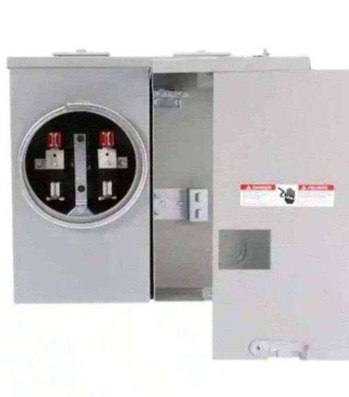 Siemens 125 Amp 2-Space 2-Circuit Surface Mount Meter Main, NEMA Type ...