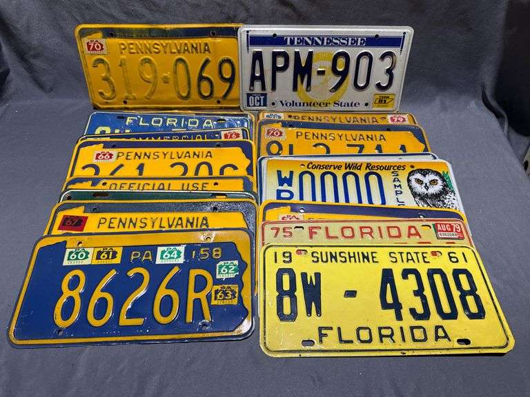 (18) Honeycomb Cereal Miniature Collector License Plates from Various ...