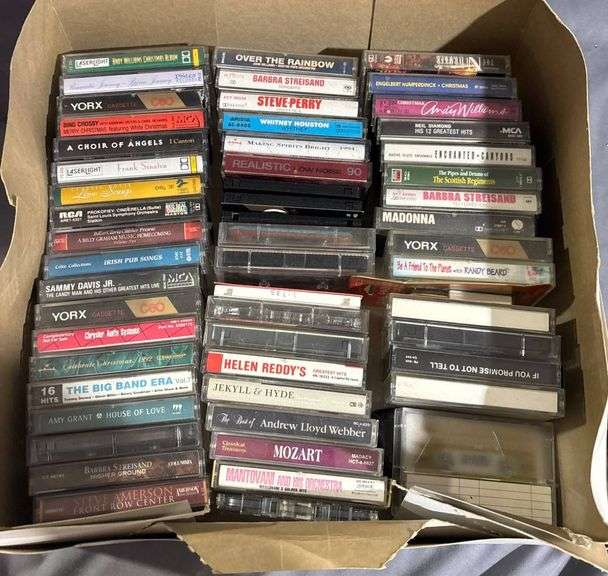 60+ Cassette Tapes Inc. Barbra Streisand, Steve Perry, Madonna, Whitney ...