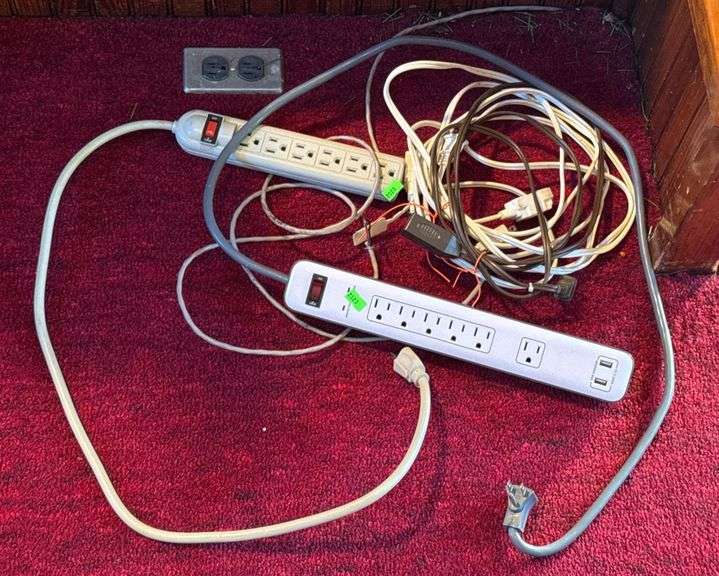 Power Strips and Surge Protectors with Assorted Extension Cords ...