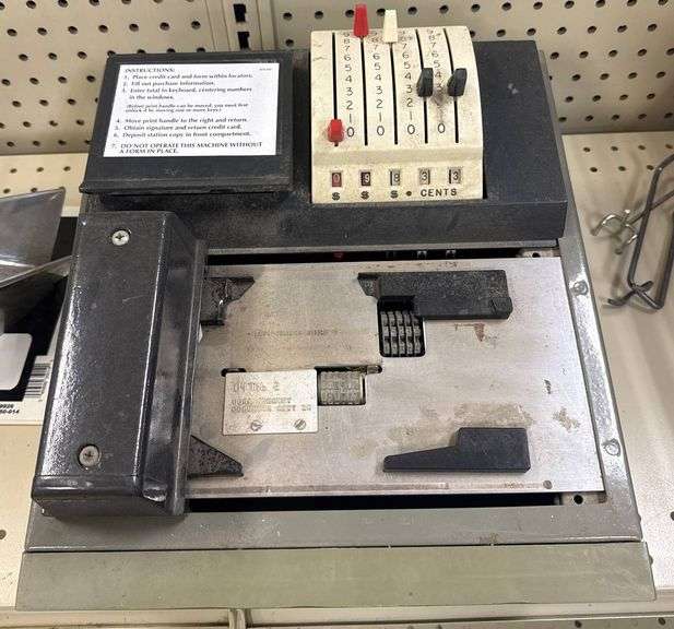 Marathon Petroleum Credit Card Imprinter Machine, AN# 60052 900100 ...