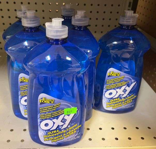 6 Bottles of First Force Oxy Ultra Dishwashing Liquid, 828 mL Each ...