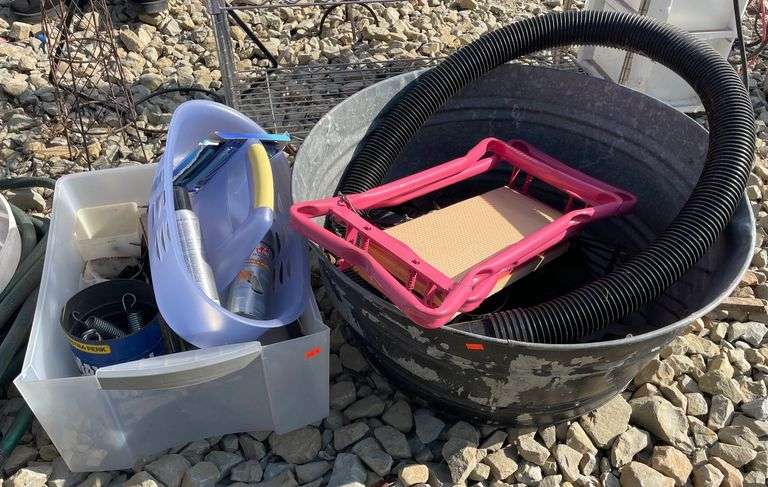 Utility Items Inc. Galvanized Tub, Caddy, Thermostat, Springs, and Wire ...