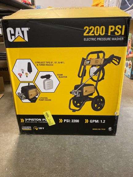 Cat 2200 PSI Electric Pressure Washer with Accessories-previously used ...