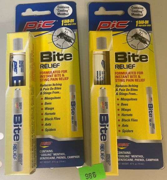2 PIC Bite Relief Tubes for Insect Bite Pain Relief - Metzger Property ...