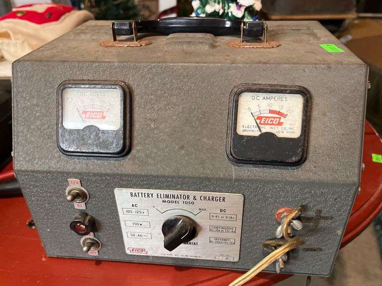 EICO Model 1050 Battery Eliminator & Charger with Voltage and Amp ...
