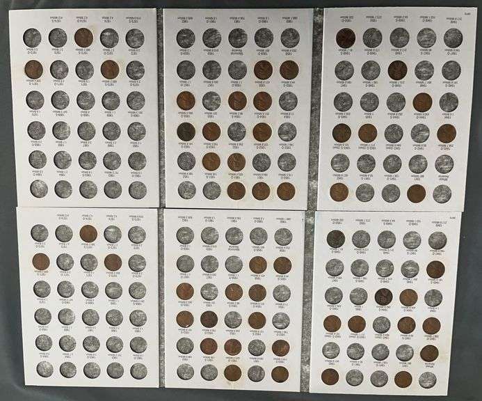 2- Lincoln Cent books 1941-1974, 51 coins - Metzger Property Services, LLC