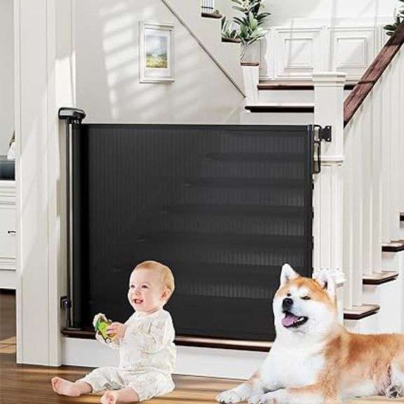 PROBEBI - Retractable Baby, Child & Dog Gates, Extends to 54 in Wide 34 ...