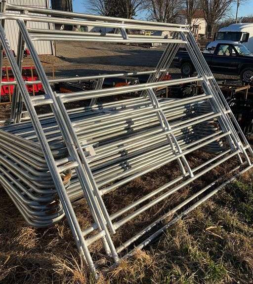 New livestock corral, included 10 -9ft 8” panels and 2- swinging gates ...