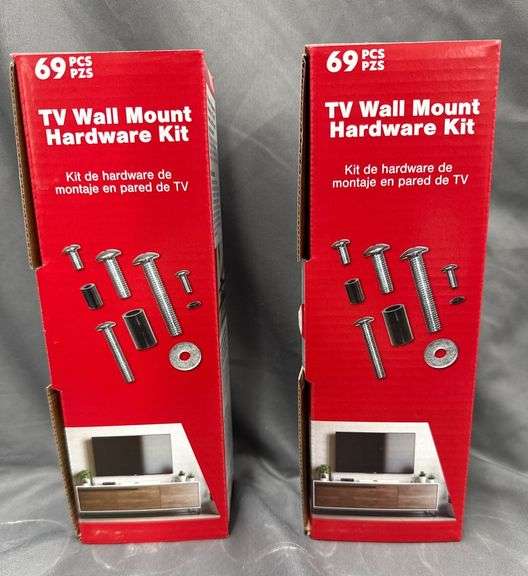 2 Unopened Boxes of 69-Piece TV Wall Mount Hardware Kits - Metzger ...