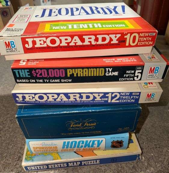 6 – Board Games, Inc. Jeopardy, $20,000 Pyramid, & United States Map ...
