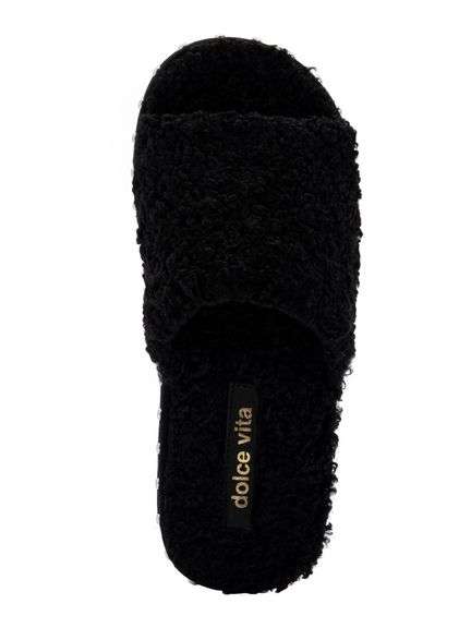 DOLCE VITA $60 MSRP Womens Black Studded Logo Mochi Platform Slip On ...
