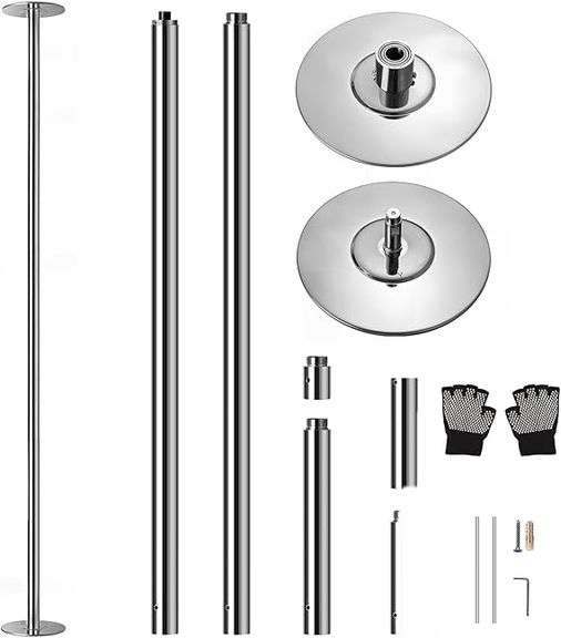 SERENELIFE - Professional Spinning Dance Pole, 45mm Portable Exercise ...