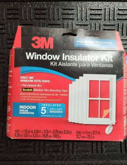 3M indoor window insulator kit insulates 5- 3′ x 5′ windows - Metzger ...