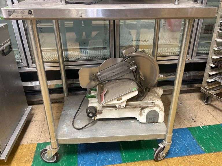 Elkay SSP Stainless Steel Rolling Utility Cart with Lower Shelf ...