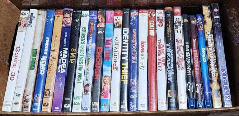 24 DVD Movie Titles Featuring Comedy, Drama, and Action Films - Metzger ...