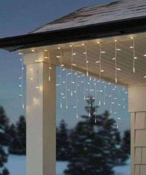 Home Accents Holiday 200 Warm White Mini LED Icicle Lights - Metzger ...