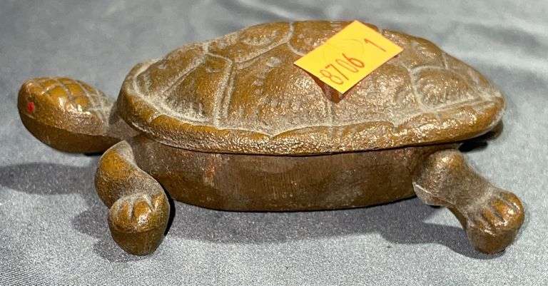 Cast Iron Turtle-Shaped Lidded Box by Wilton - Metzger Property ...