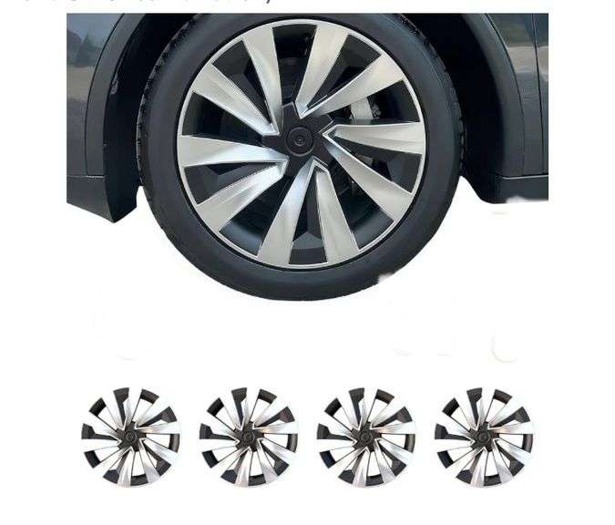 4-21-Inch Alloy Wheel Covers with Black and Silver Finish - Metzger ...