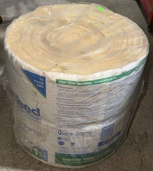 Roll of Fiberglass Insulation, 3 1/2 in x 15 in x 40 ft - Metzger ...