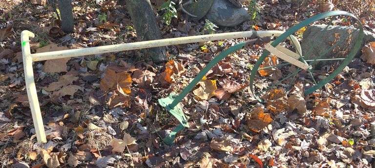 Metal and Wood Push-Powered Garden Cultivator Tool - Metzger Property ...