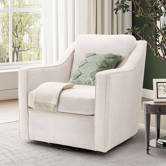 WADE LOGAN - Charitini Big & Tall Removable Wide Swivel Accent Chair ...