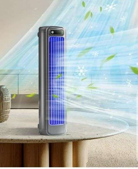 Constant Wind Speed Tower Fan with LED Panel - Metzger Property ...