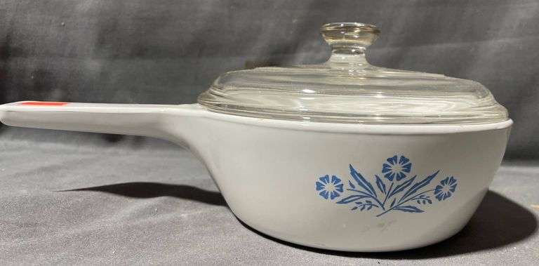 1-Pint White Corning Ware Saucepan with Handle and Glass Lid 6 ...