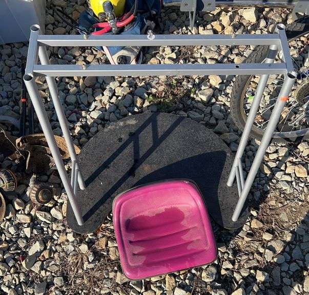 Metal Frame Stand with Curved Base 25” - Metzger Property Services, LLC