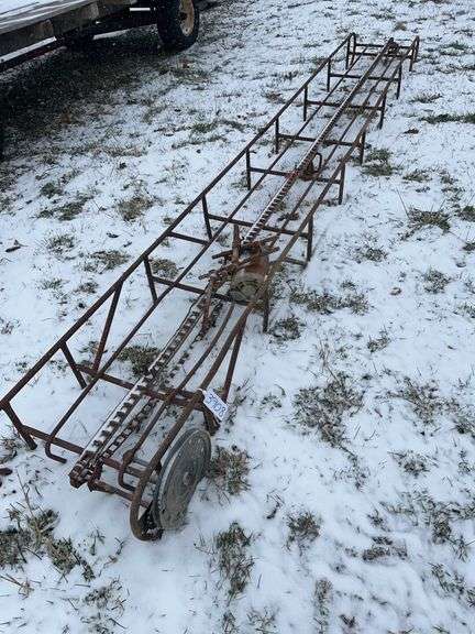 Single chain hay elevator w/electric motor - Metzger Property Services, LLC