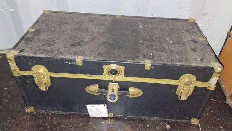 Mercury Luggage Seward Trunk with Brass Hardware, 30x16x12″ - Metzger ...
