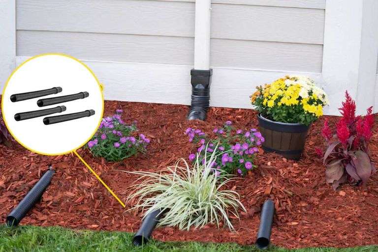 Triflex Extensions Ground Drain Pipe System, 4-Pack 26″ - Metzger ...