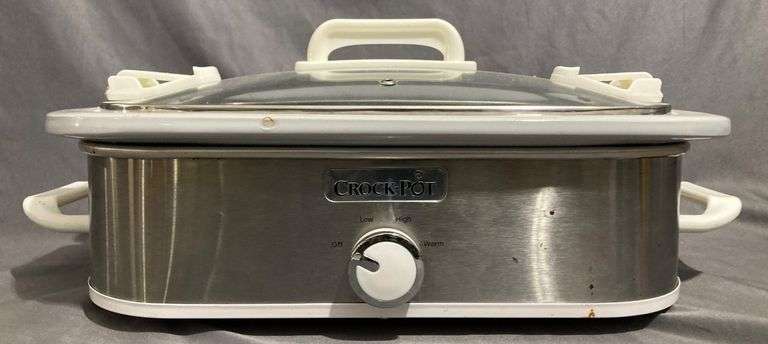 Crock-Pot Model SCVC609-SS Slow Cooker with Glass Lid and Handles, 12 ...