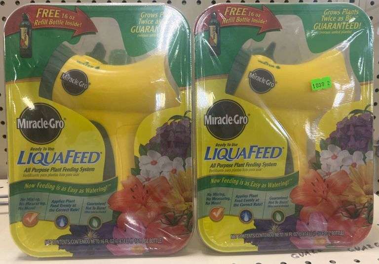 2 Miracle-Gro LiquaFeed All Purpose Plant Feeding System with Sprayer ...