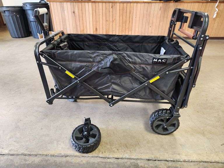 Mac Sports Collapsible Heavy Duty Push Pull Utility Cart Wagon black ...