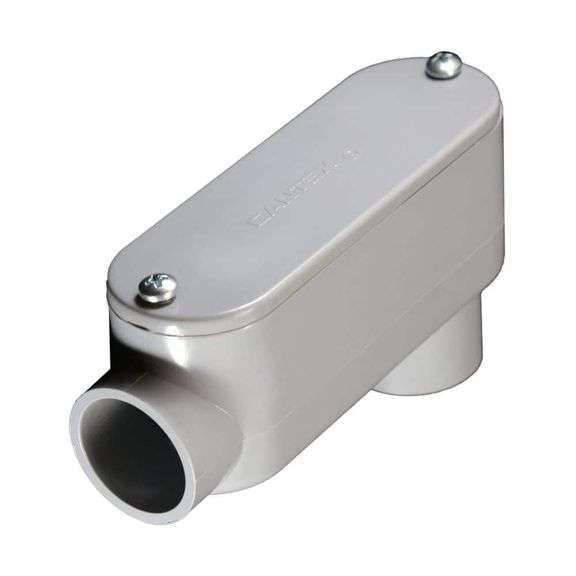 CANTEX - 1 in. Type LB PVC Conduit Body Conduit Fitting for Cantex PVC ...