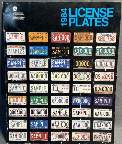 1984 License Plates Reference Guide with Sample Plate Images - Metzger ...