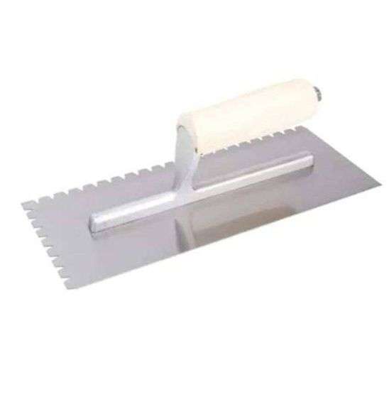 Project Source Ground Steel V-Notch Vinyl Floor Trowel, 5/16-in x 1/4 ...
