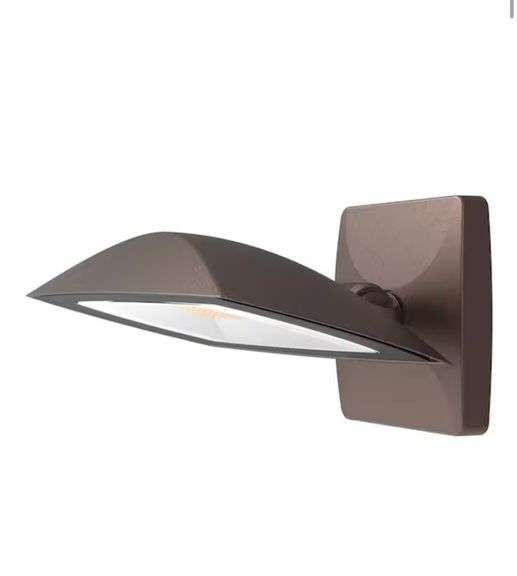 Commercial Electric Adjustable Wall/Flood Light with Dusk-to-Dawn ...