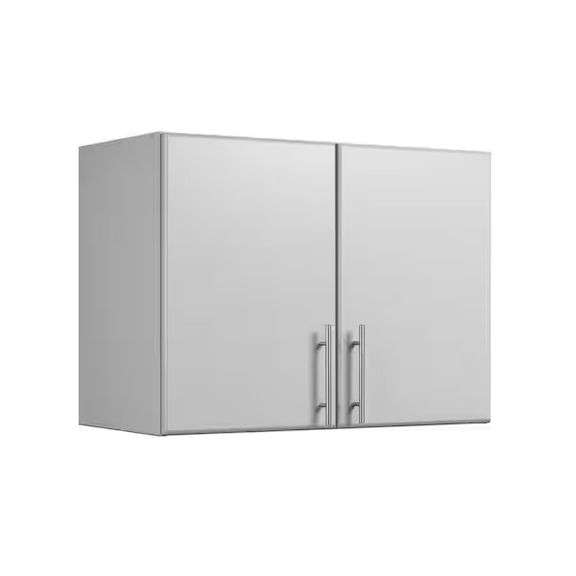 Prepac Elite Drifted Gray 32 in. Stackable Wall Storage Cabinet, No ...