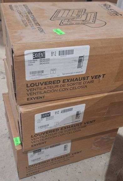 Boxed ExVent Louvered Exhaust Vent, Brunswick Color - Metzger Property ...