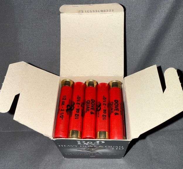 B&P Heavy Dove & Quail .410 Gauge Shotshells - 25 rounds - Metzger ...