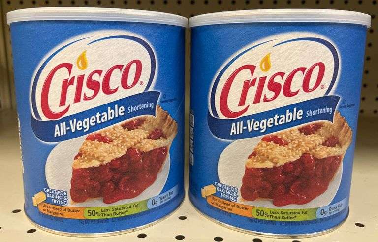 2 Crisco All-Vegetable Shortening Cans, 48 oz Each - Metzger Property ...