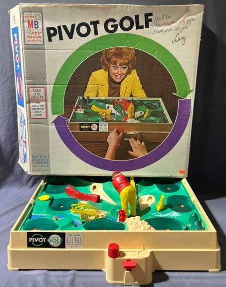 Milton Bradley Pivot Golf Miniature Game 23”x19”x5” - Metzger Property ...