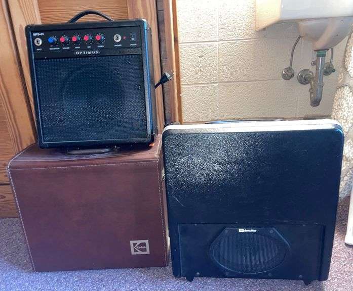 Optimus MPA-45 Amplifier, AmpliVox Roving Rostrum Speaker, and Kodak ...