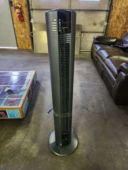 Lasko Tower Fan 46″ H with Cracked Base - Metzger Property Services, LLC
