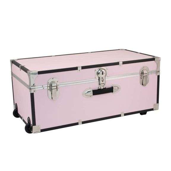 SEWARD TRUNK - Seward Explorer 30 in. Trunk with Wheels & Lock, Blush ...