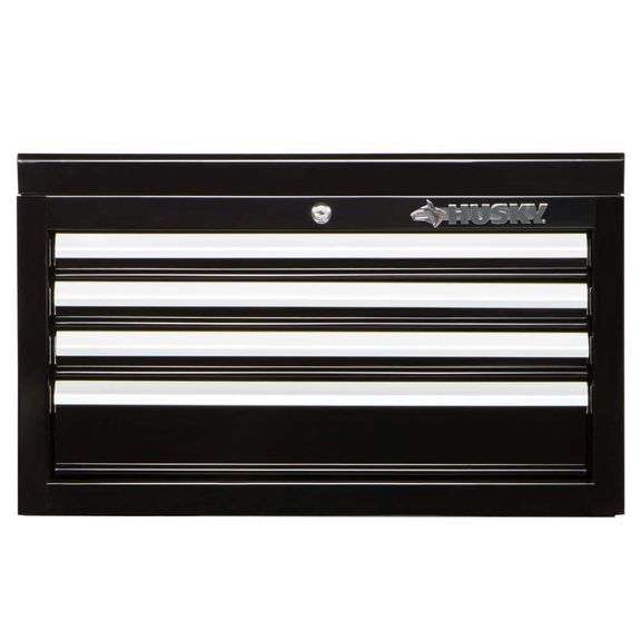 HUSKY - 26 in. W x 12 in. D Standard Duty 4-Drawer Top Tool Chest in ...